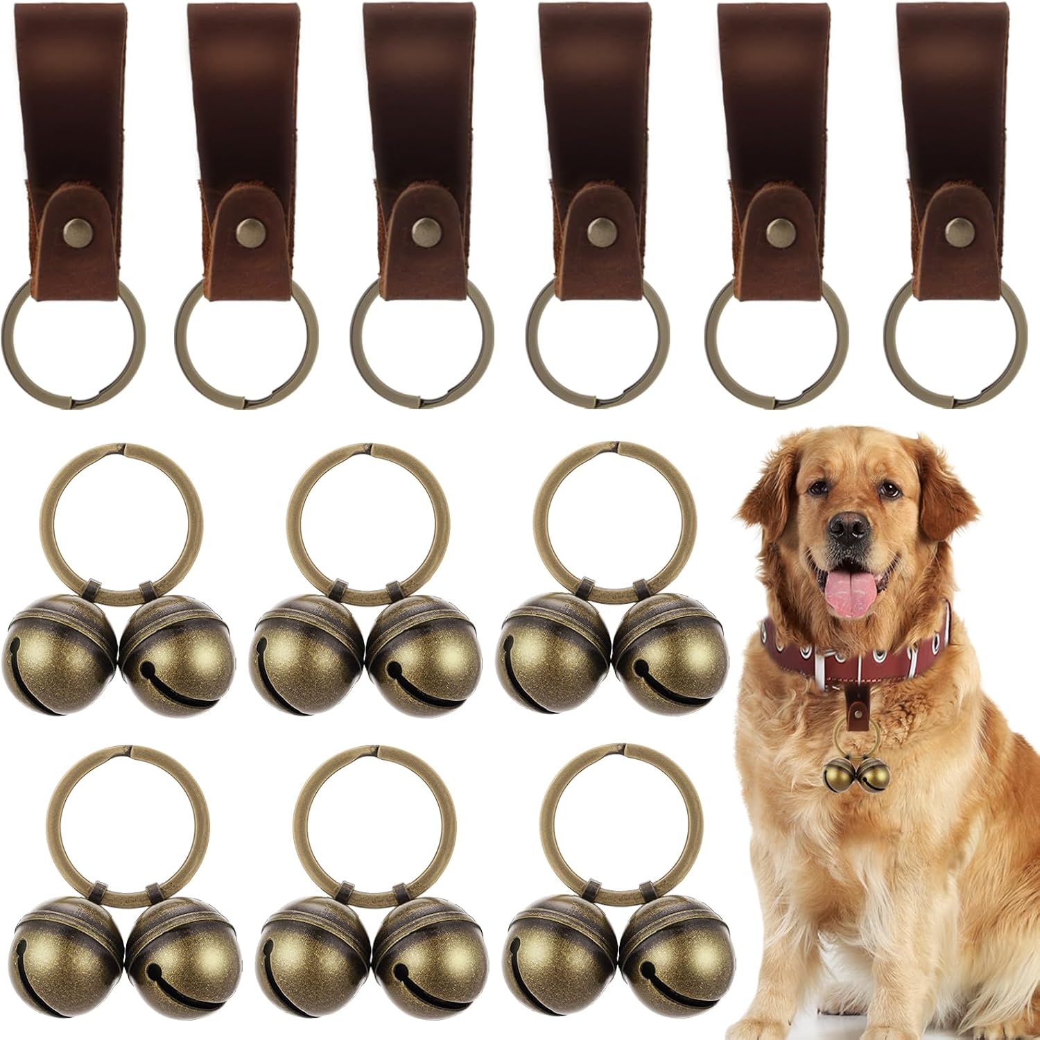 Amazon.com: Guiqulai Dog Bells for Pet Tracking, 12PCS Extra Loud Dog ...