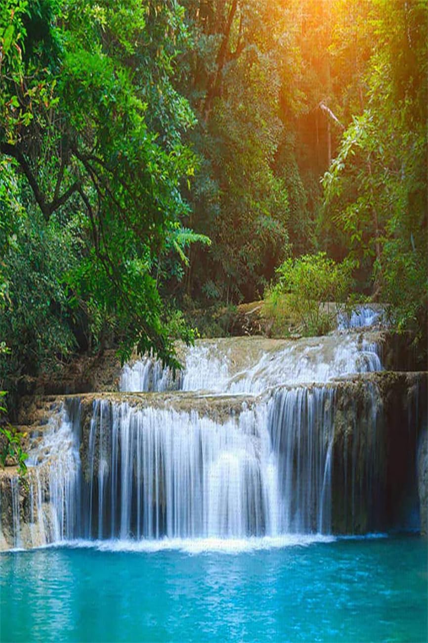Beautiful Rainforest Waterfall 213 Amazon Rainforest Waterfall Stock