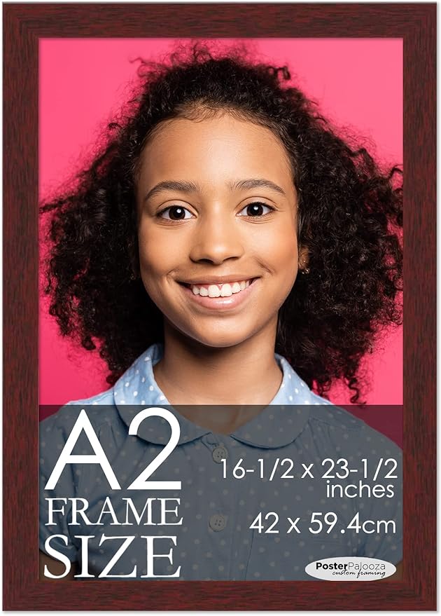 Amazon.com - A2 Frame Brown Mahogany Finish Solid Pine Wood 16.5x23.5 ...