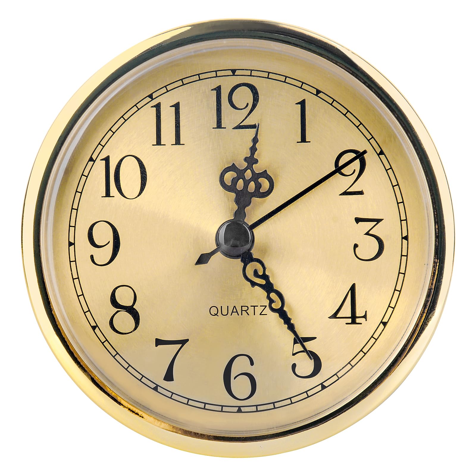 Amazon.com: Carkio Mini Round Clock Insert 3-1/2 Inch (90 mm), Gold ...