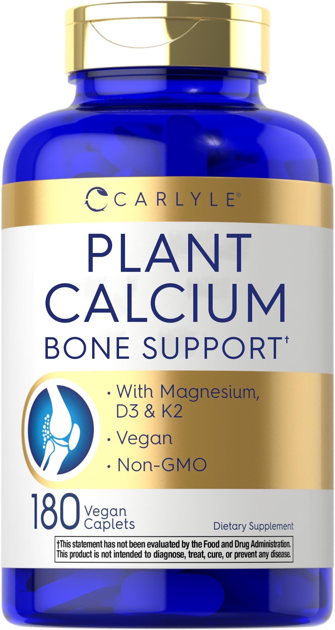 Amazon.com: A.T.O.M.Y Plant Calcium Plant-Based Calcium 180 Tablets ...