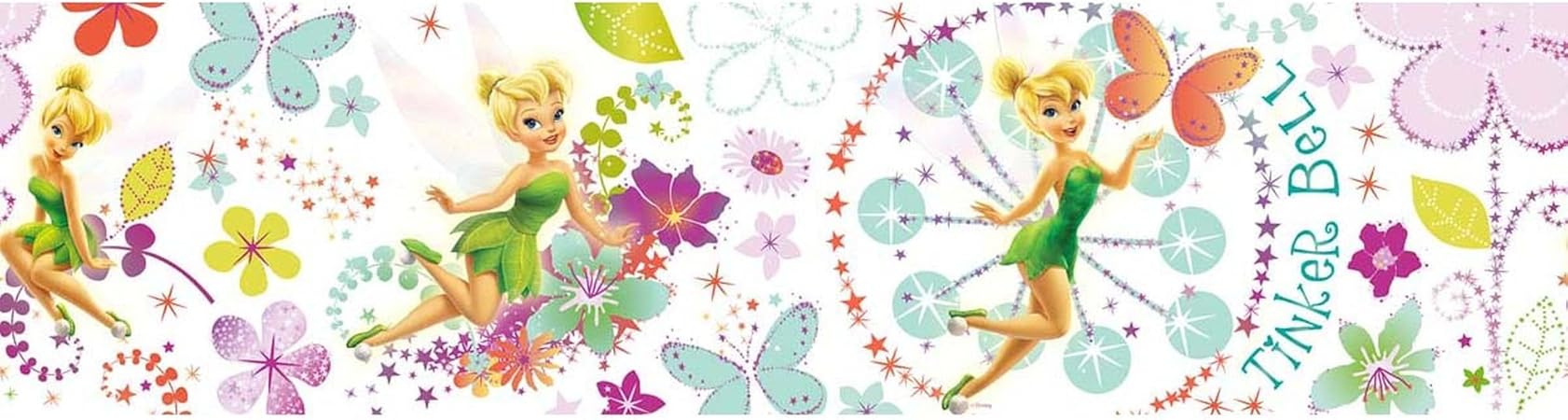 Disney Tinkerbell Wallpaper Border for Girls Bedroom : Amazon.com.be ...
