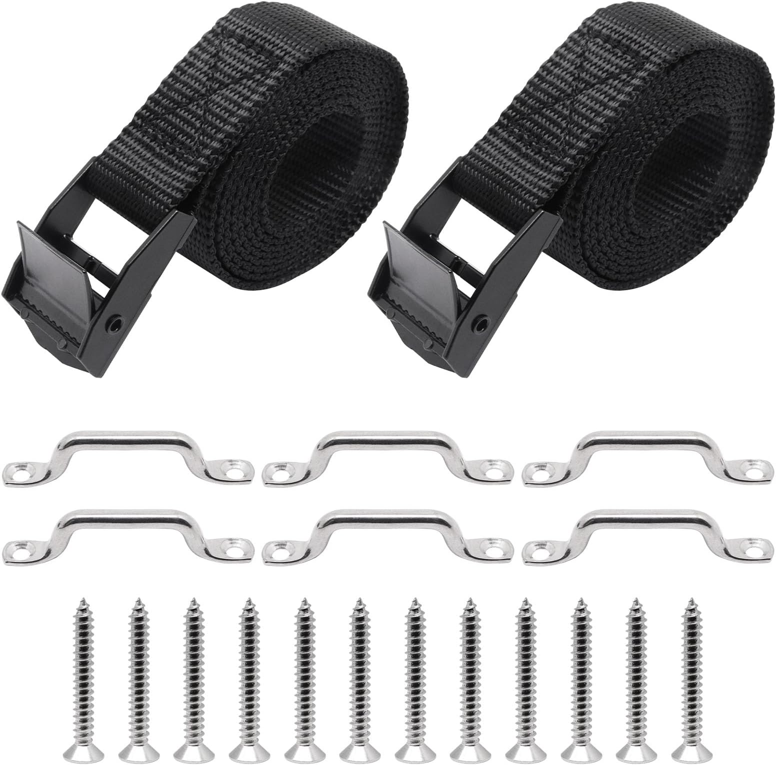 Amazon.com: SWZHAI 2 Pcs Battery Tie Down Strap kit with Buckle, 1" x ...