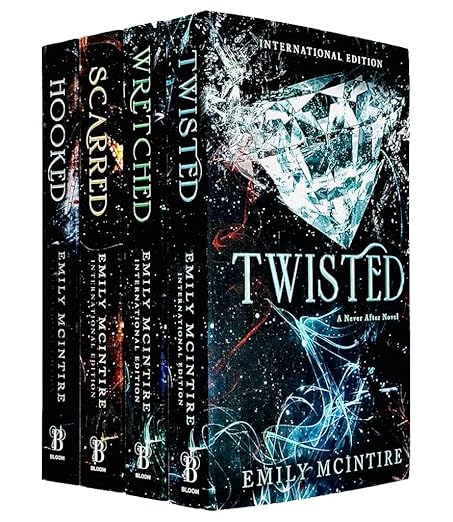 Emily McIntire Never After Series Collection 4 Books Set (Hooked, Scarred, Wretched, Twisted ...