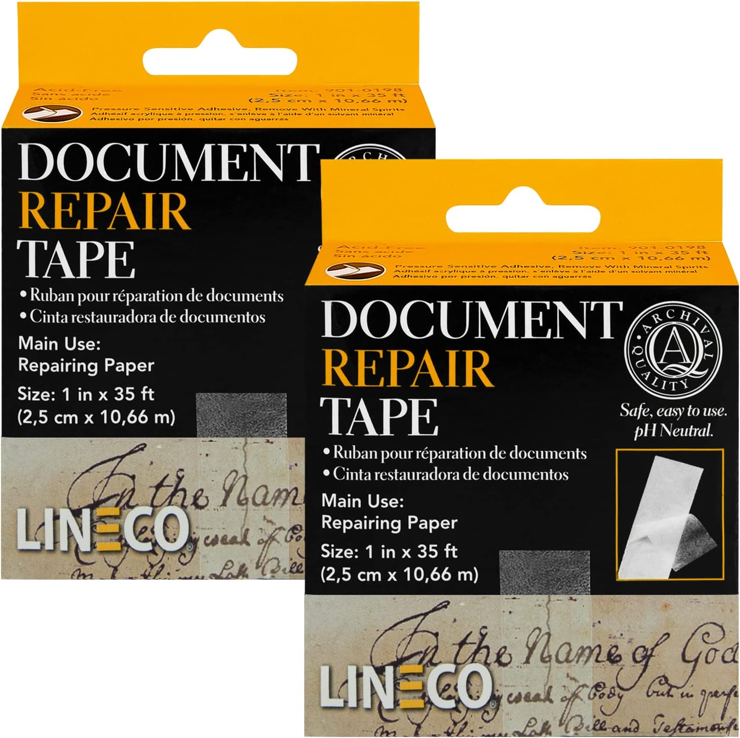 Lineco Pressure Sensitive Polyethylene Tyvek Tape, 1.5" x 150 ft, White ...