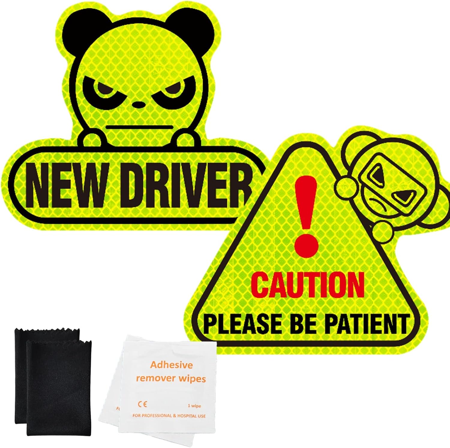 Amazon.com: Student Driver Please Be Patient Sticker Decal Safety Signs ...