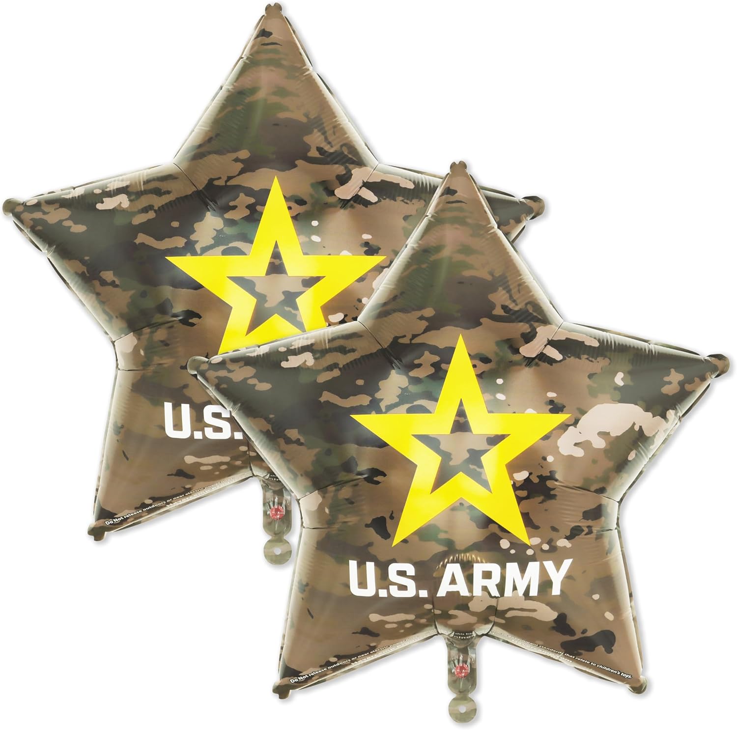 Amazon.com: U.S. Army Jumbo Star Balloons – 2 Star Mylar Balloons for ...