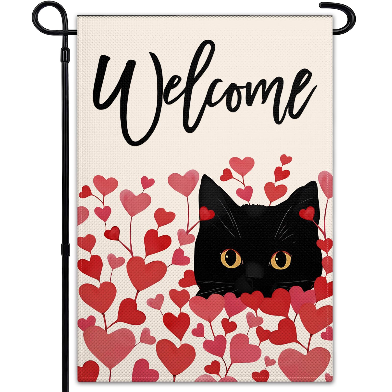 Amazon.com : Valentines Day Garden Flag for Outside 12x18 Double Sided ...