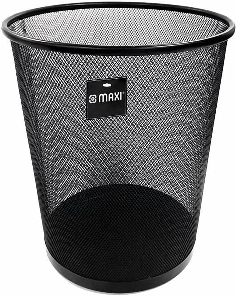 MAXI MESH WASTE BIN 9 LITRE BLACK,Ideal for use in the office, kitchen ...