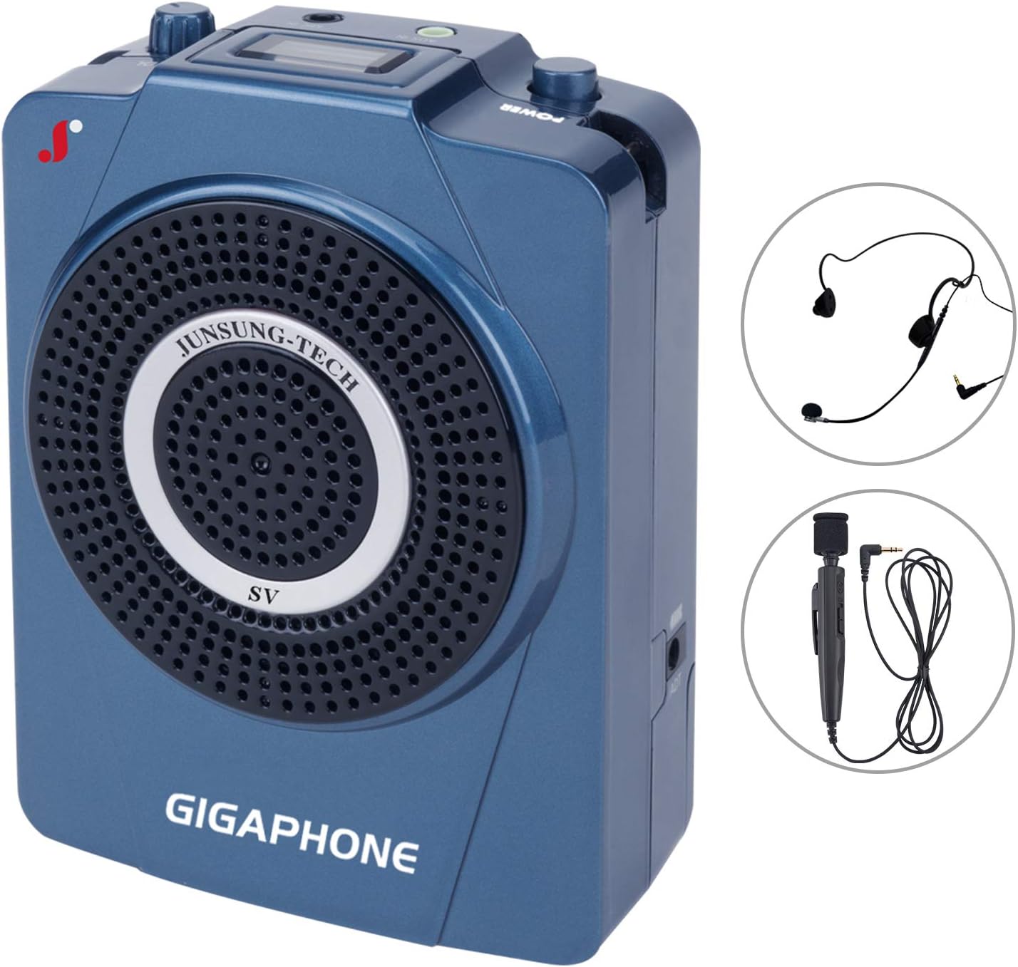 Amazon.co.jp: 有線マイク 超小型 拡声器 GIGAPHONE アウトドアSV ポータブルボイスアンプ[40W]マイク付き ...