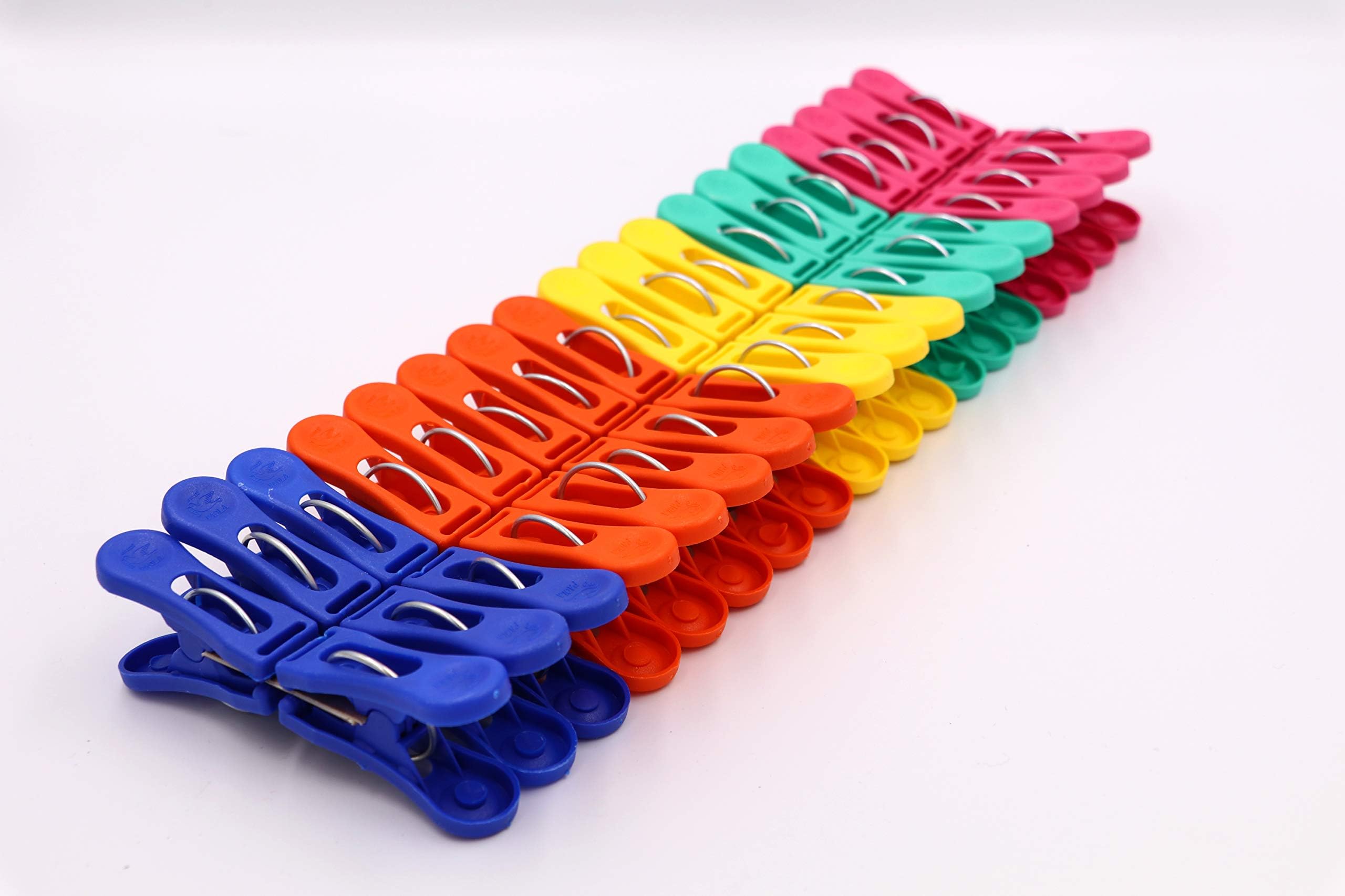 Tecbeauty 100 Pinzas de Madera Grandes Resistentes para Colgar Ropa ...