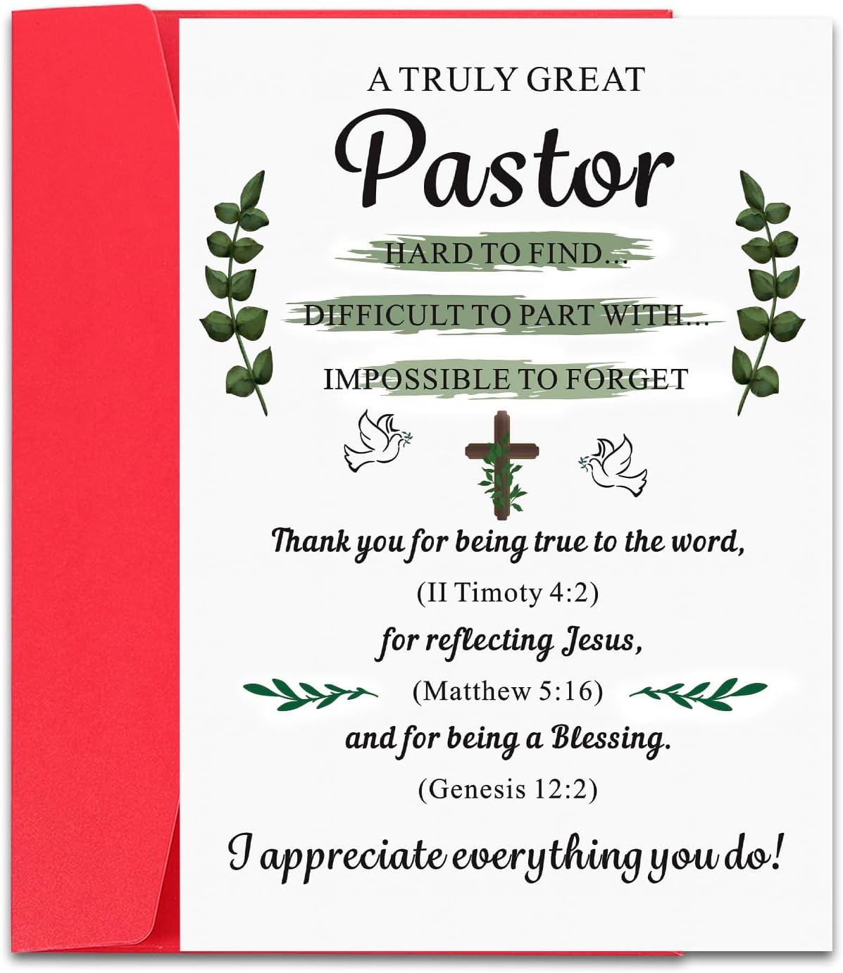Amazon.com: Pastor Appreciation Cards Pastor Appreciation Gifts for Men ...