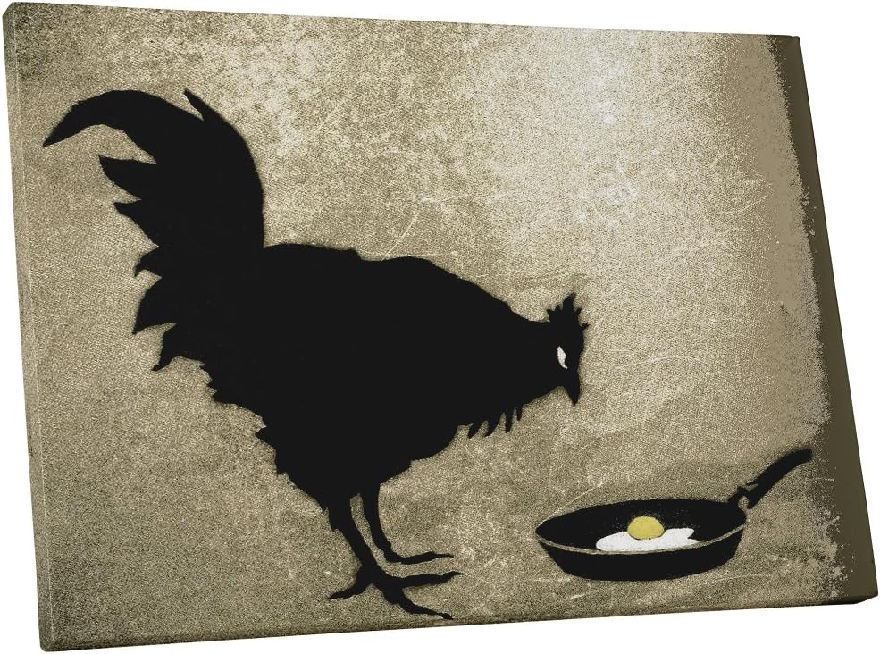 Amazon.com: Pingo World 0622Q9PVG2A Chicken and Egg Gallery Wrapped ...