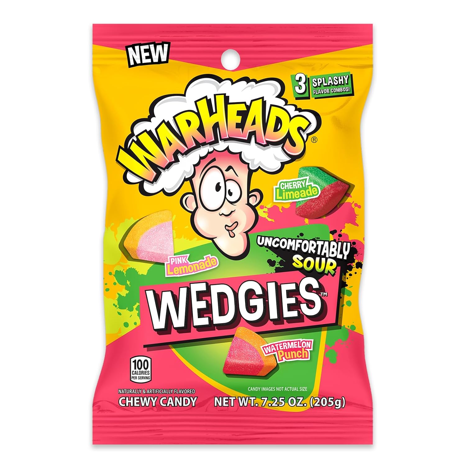 Amazon.com : WARHEADS Wedgies - Sour Chewy Candy - Pink Lemonade ...