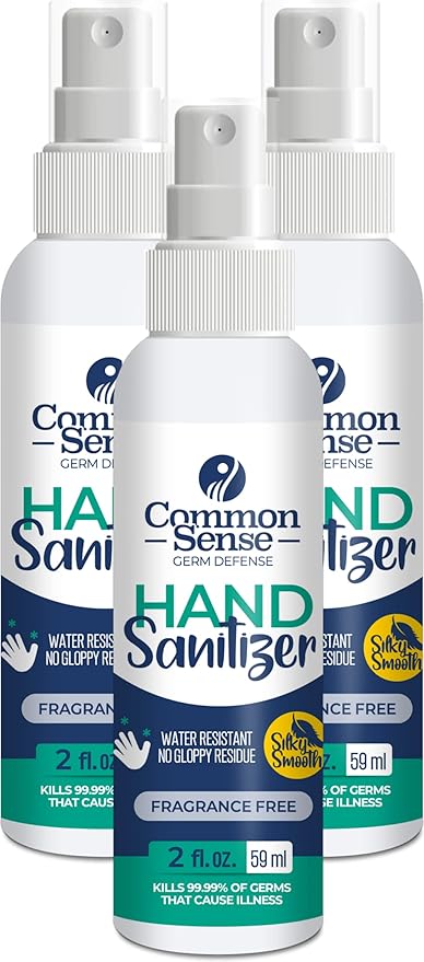Amazon.com : Common Sense Hand Sanitizer 59mL Fine Mist Sprayer Travel ...
