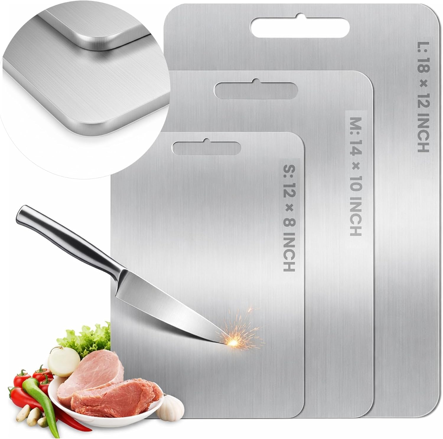 Amazon.com: 2026 Upgraded Titanium Cutting Board for Kitchen, Extra ...