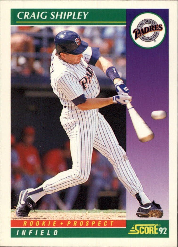 Amazon.com: 1992 Score Baseball Card #856 Craig Shipley : Collectibles ...