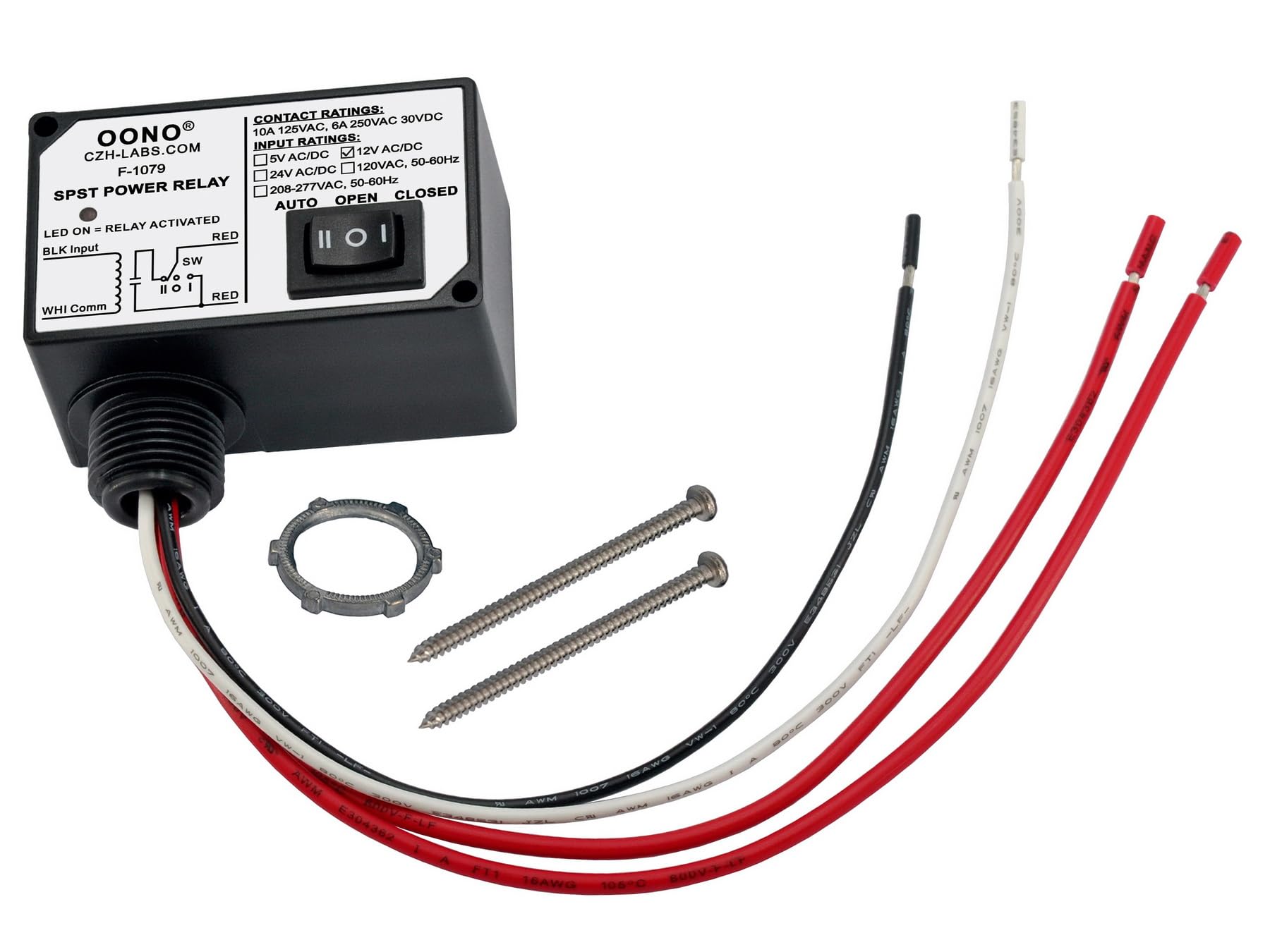 Snapklik.com : AC/DC 12V Power Relay Module SPSP-NO + Override Switch