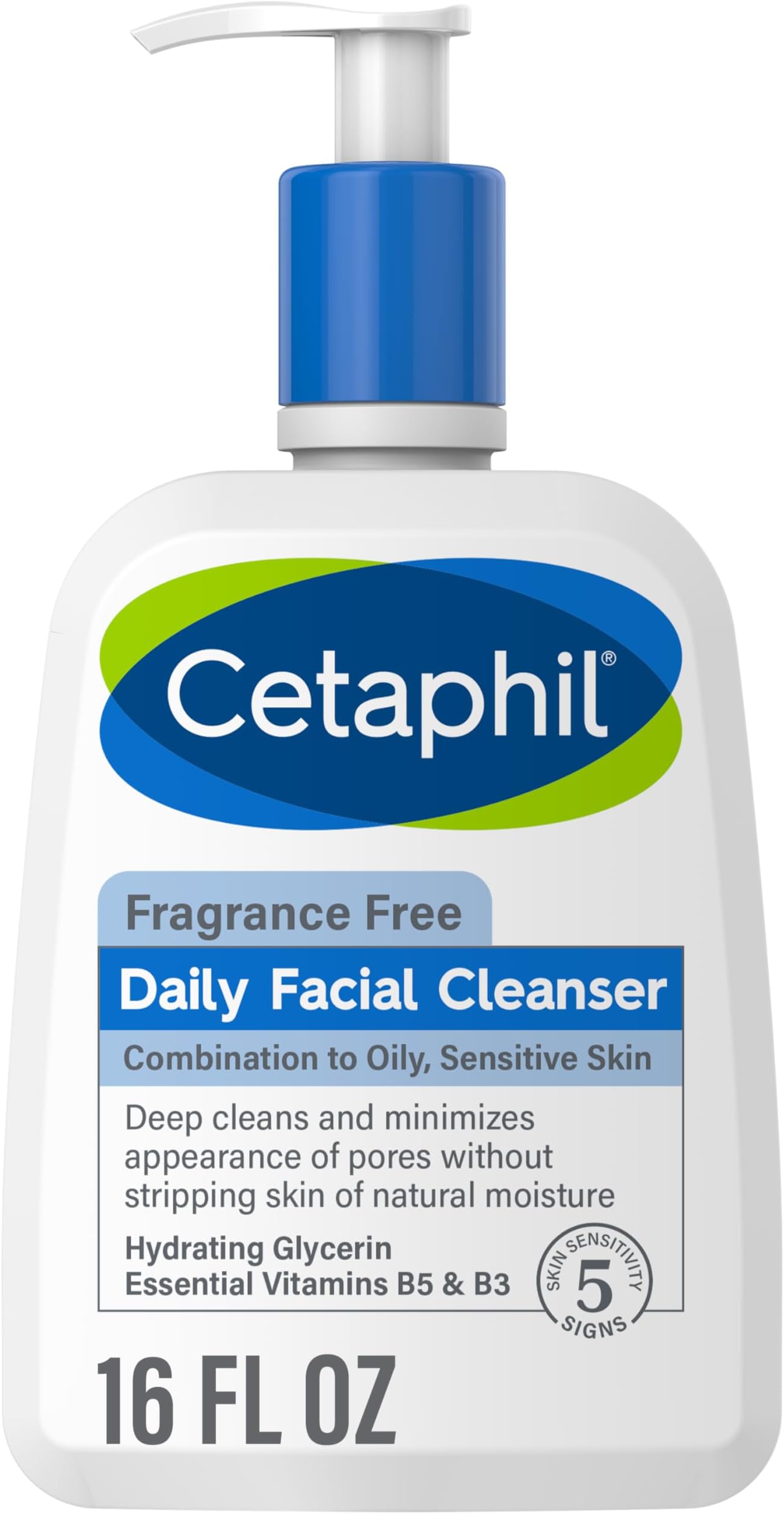 Amazon.com: Cetaphil Daily Facial Cleanser, 16 oz : Beauty & Personal Care