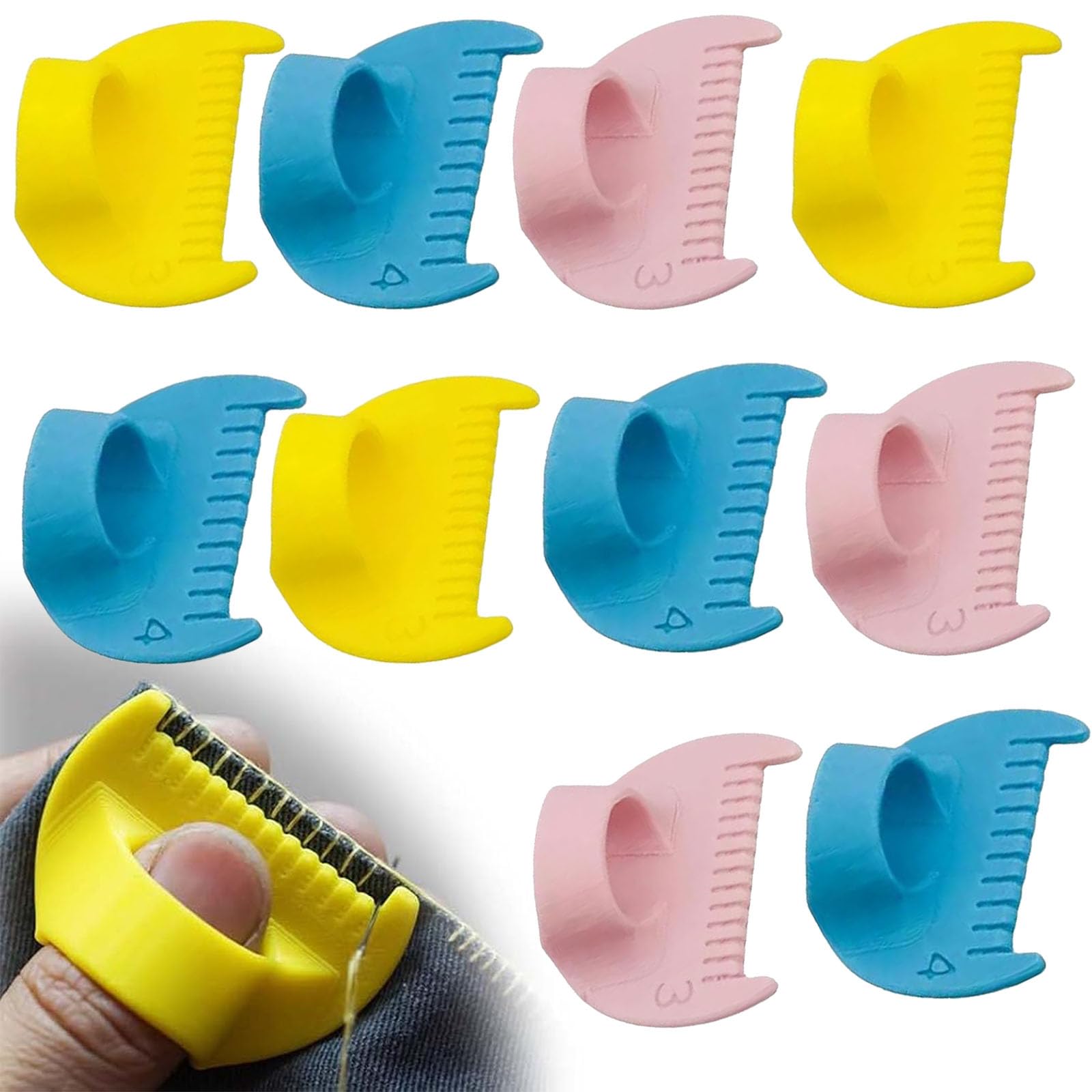 Edge Stitch Guide 4mm Sewing Gauge & - 4-Piece Stitching Template Set ...