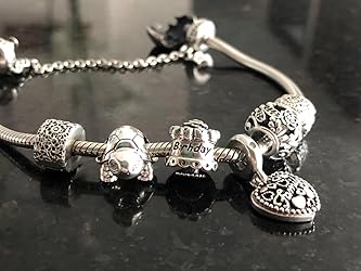 Amazon.com: PANDORA Women's 791289 Happy Birthday Charm: Clothing ...