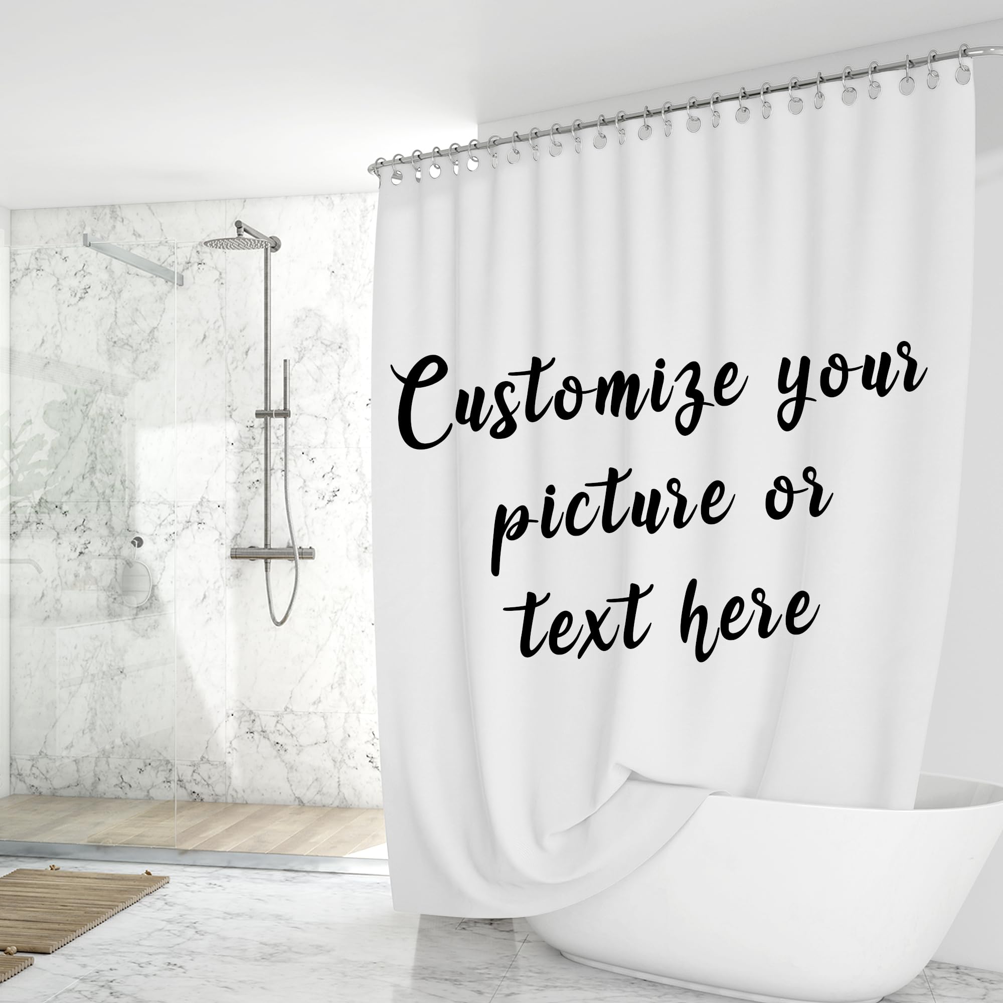 Amazon.com: IWANTDIY Custom Shower Curtain with Pictures Personalized ...
