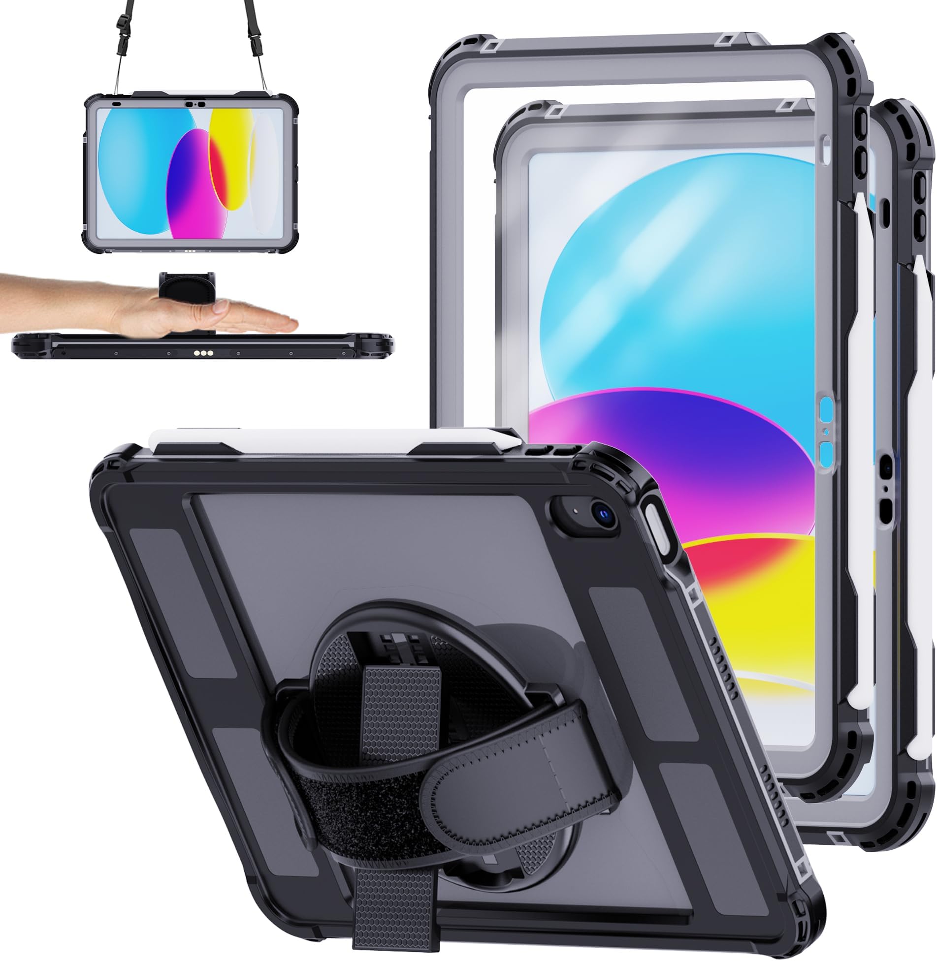 Amazon.com: ARMOR-X IP68 Waterproof Case with Handstrap & Kickstand & X ...