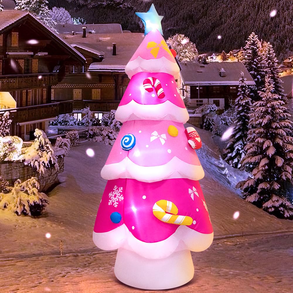 Snapklik.com : 7FT Inflatable Christmas Tree Outdoor,Christms Tree Blow ...