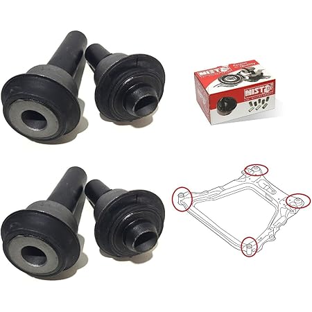 Amazon.com: Nisto 4 Engine Cradle Front Subframe Crossmember Rearbody ...