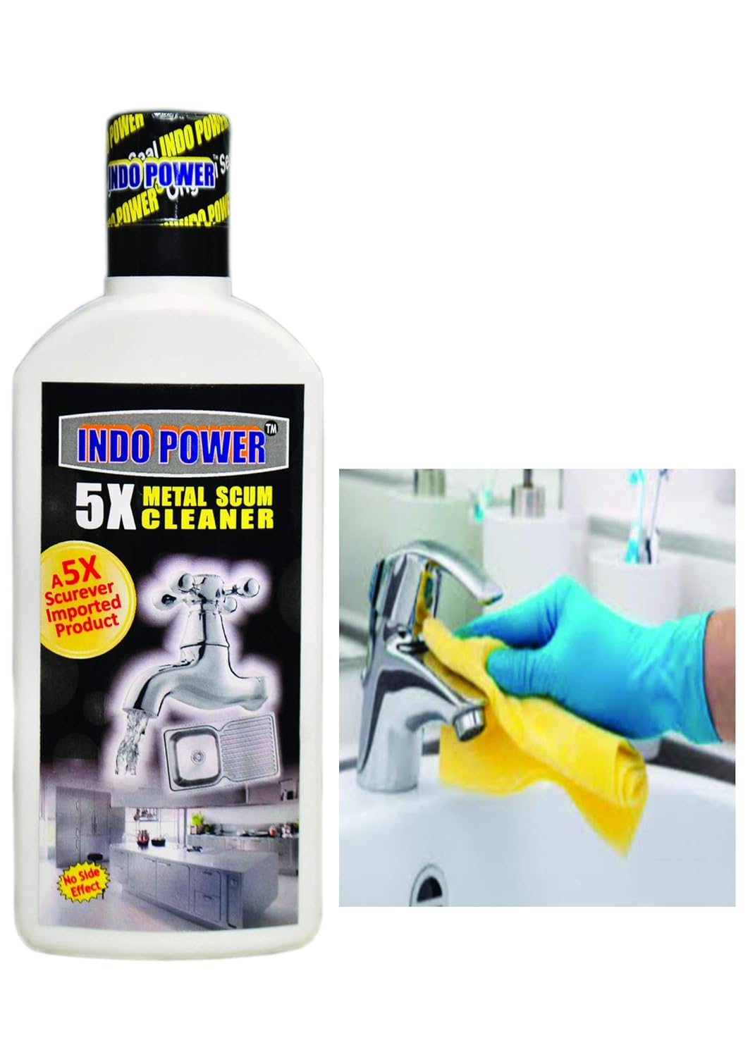 INDOPOWER X19-5X Metal SCUM Cleaner 100gm. : Amazon.in: Health ...