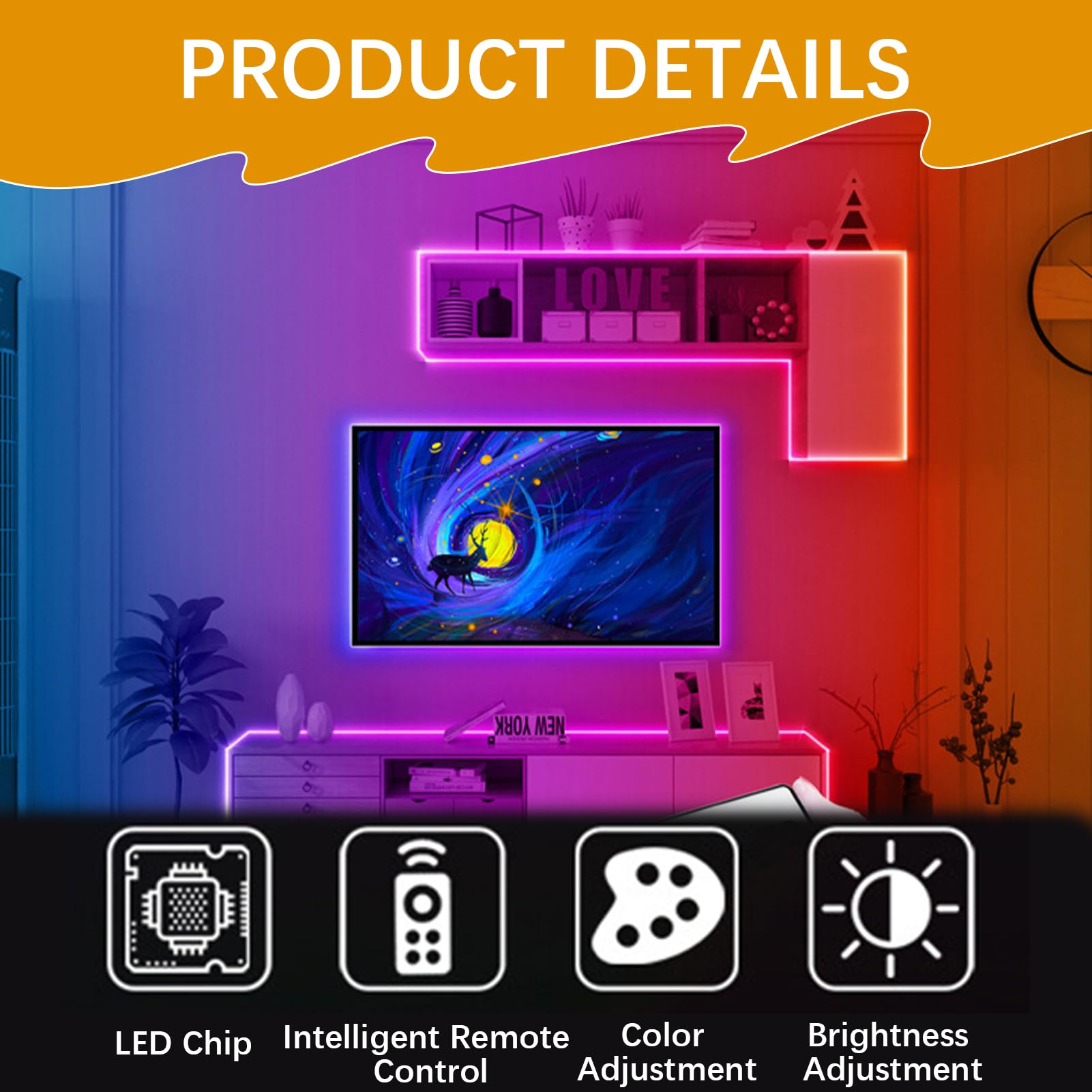 Domicubes 24 Keys USB IR Strips Controller, Wireless LED Remote ...