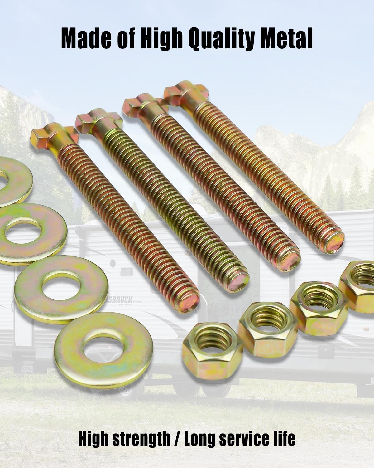 Snapklik.com : 4 Pack Brake Cage Bolt, Cagebolt For Semi Truck, Release ...