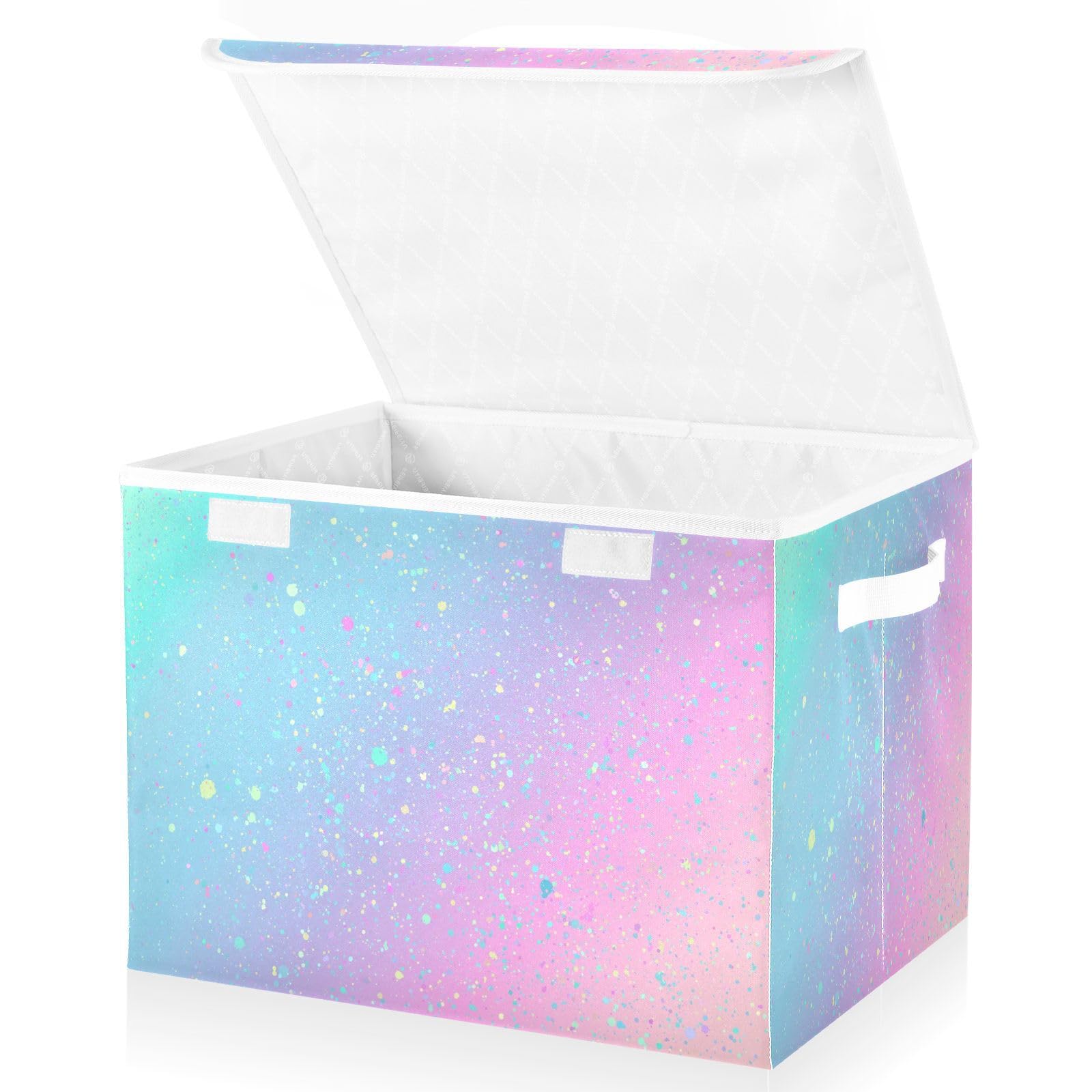 Amazon.com: Large Collapsible Storage Bins with Lids, Unicorn ...