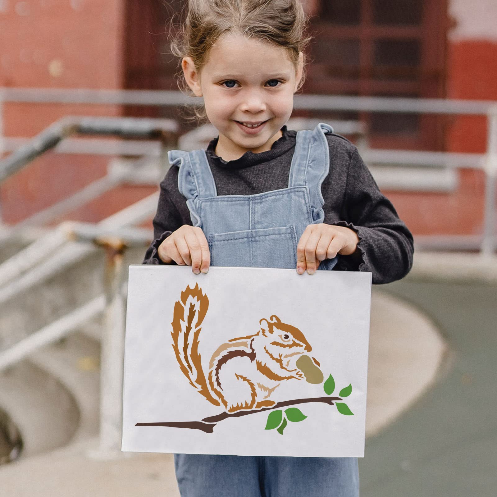 Chipmunk Stencil