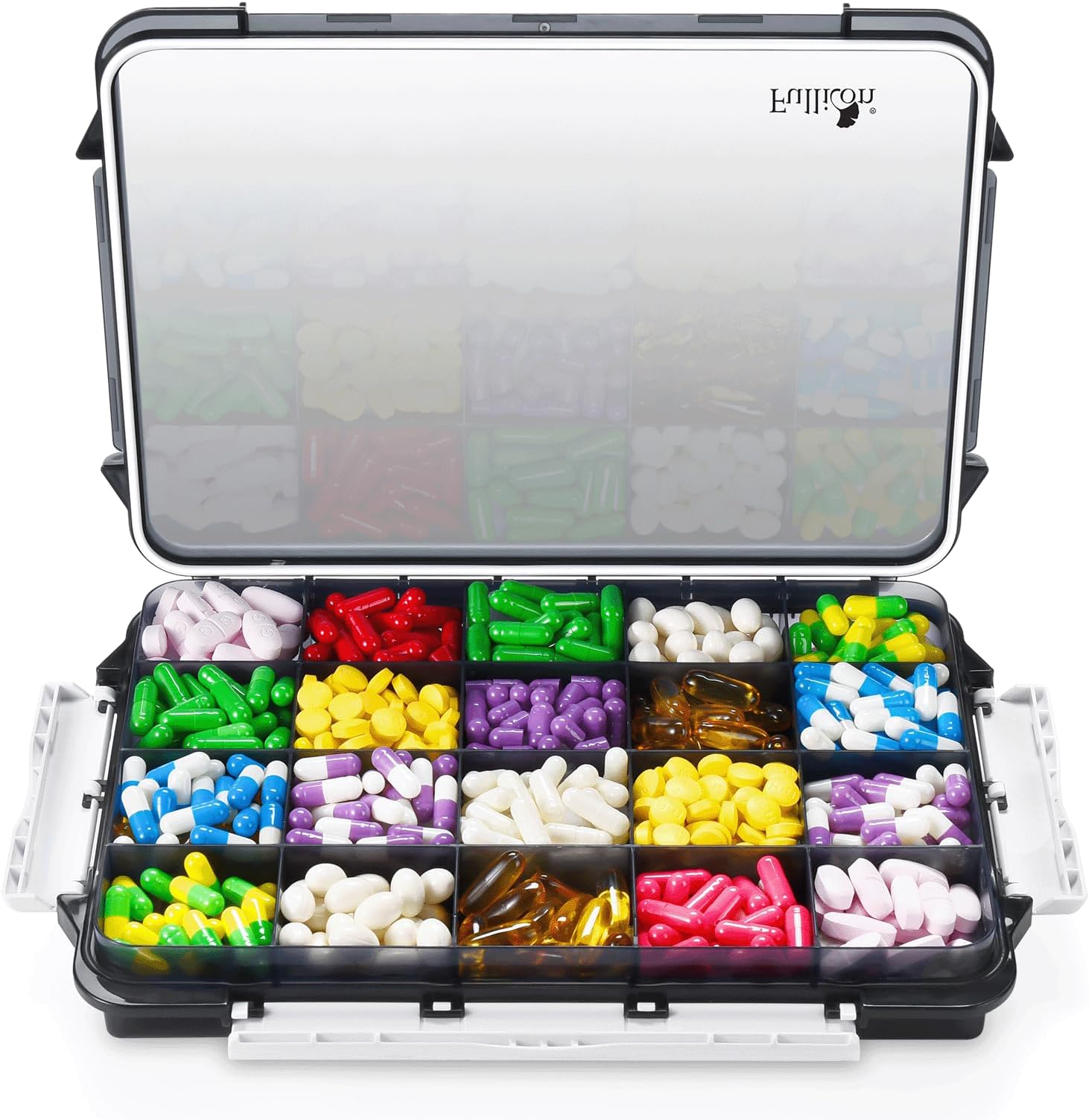 Amazon.com: Fullicon Extra Large Pill Organizer with Moisture Proof ...