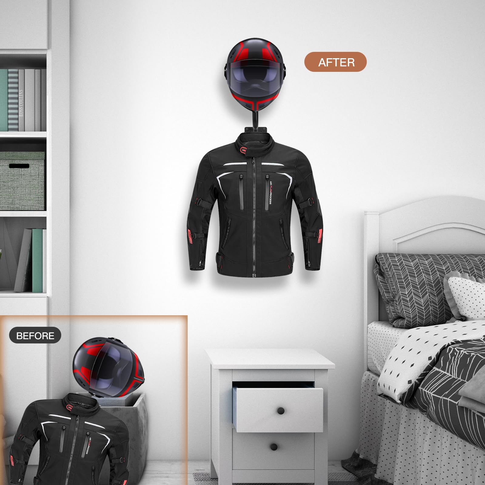 Snapklik.com : MANNIFEN Tactical Gear Wall Mount, Police Gear Rack