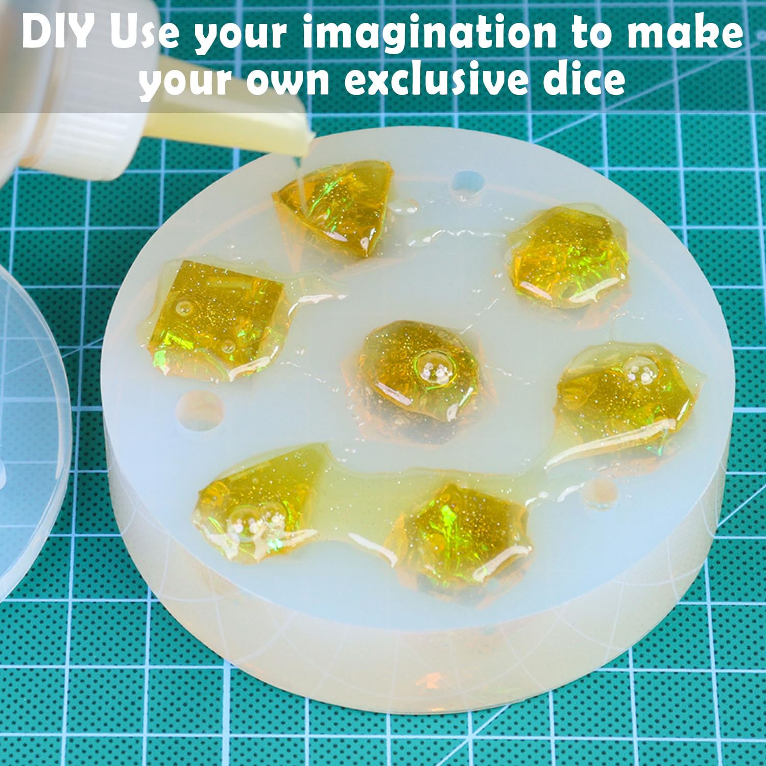 Dice Mold, DND Dice Mold Resi...B0CFV1KL9V | Encarguelo.com