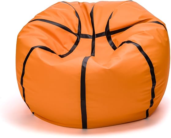 Ecopuf Basketball Pouf XL - Pouf Chambre Ballon Basket en Simili Cuir ...
