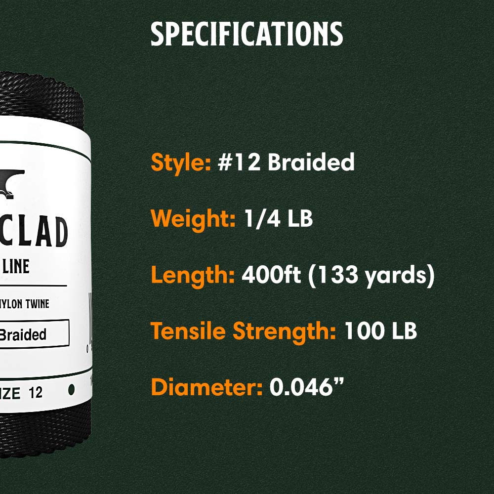 Snapklik.com : Ironclad Supply Tarred Bank Line Heavy Duty 100% Nylon ...