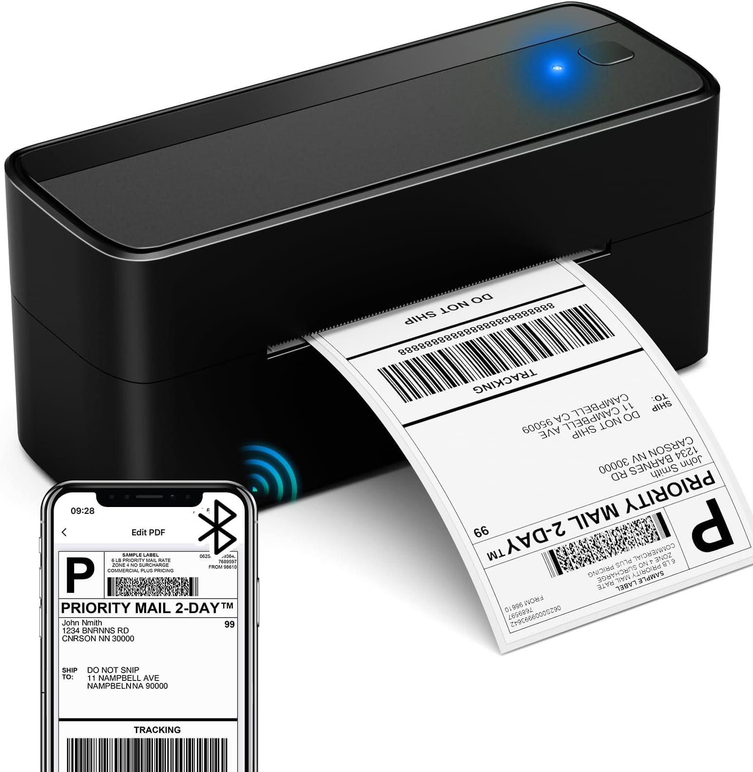 Amazon.com : ASprink Shipping Label Printer - 241BT Bluetooth Thermal ...