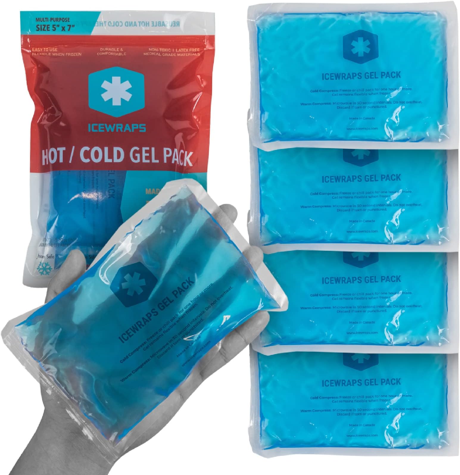 Amazon.com: McKesson Cold and Hot Compress Reusable, Hot and Cold Pack ...