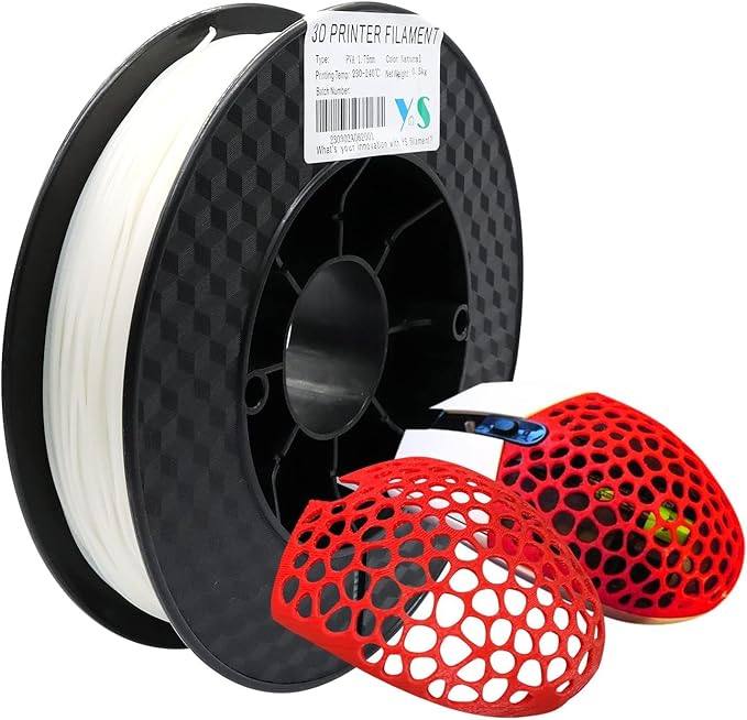 YOUSU PVA Filament 1.75mm, 500g Water Soluble Filament Support for PLA ...