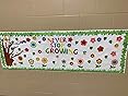 Amazon.com : Kepeel Never Stop Growing Flowers Bulletin Board Set ...