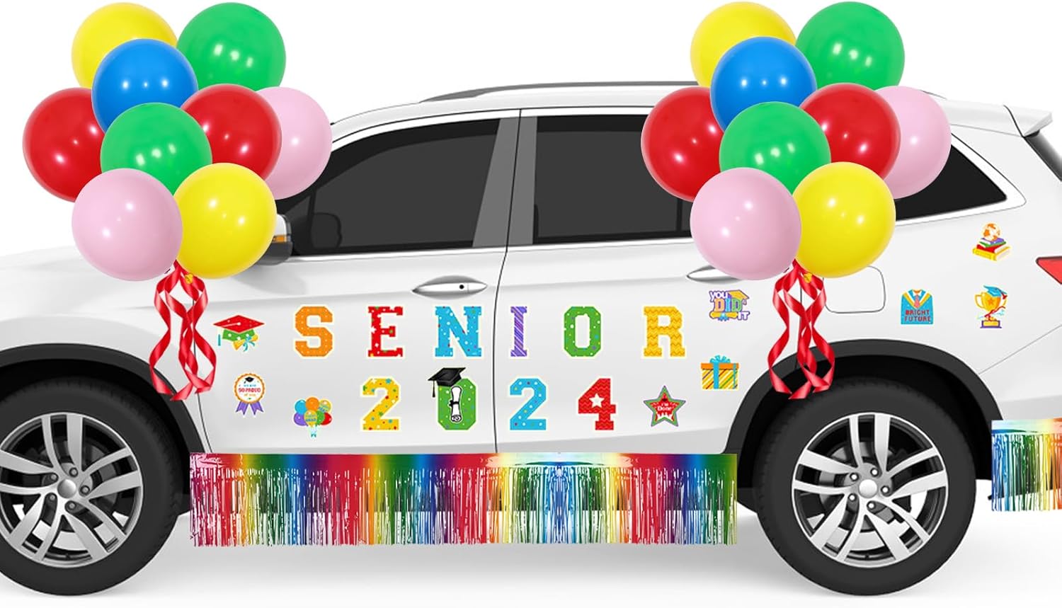 Amazon.com: Cheereveal Graduation Parade Car Decorations - Congrats ...