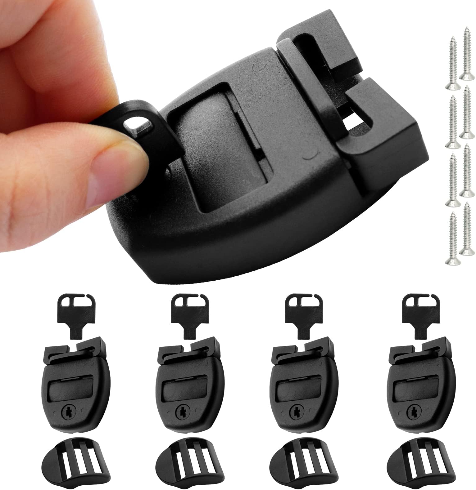 Amazon.com: LBTODH 2 Sets Spa Hot Tub Cover Latch Buckle Kit with Key ...