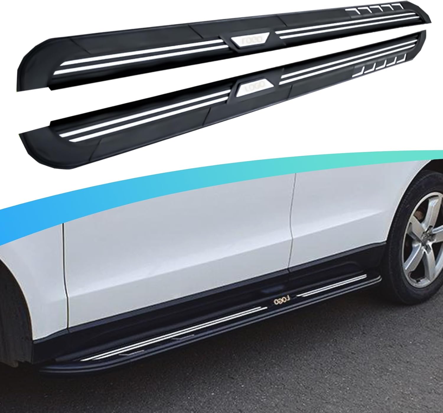 Amazon.com: 2Pcs Running Board Fits for Toyota RAV4 RAV-4 XA50 2019 ...