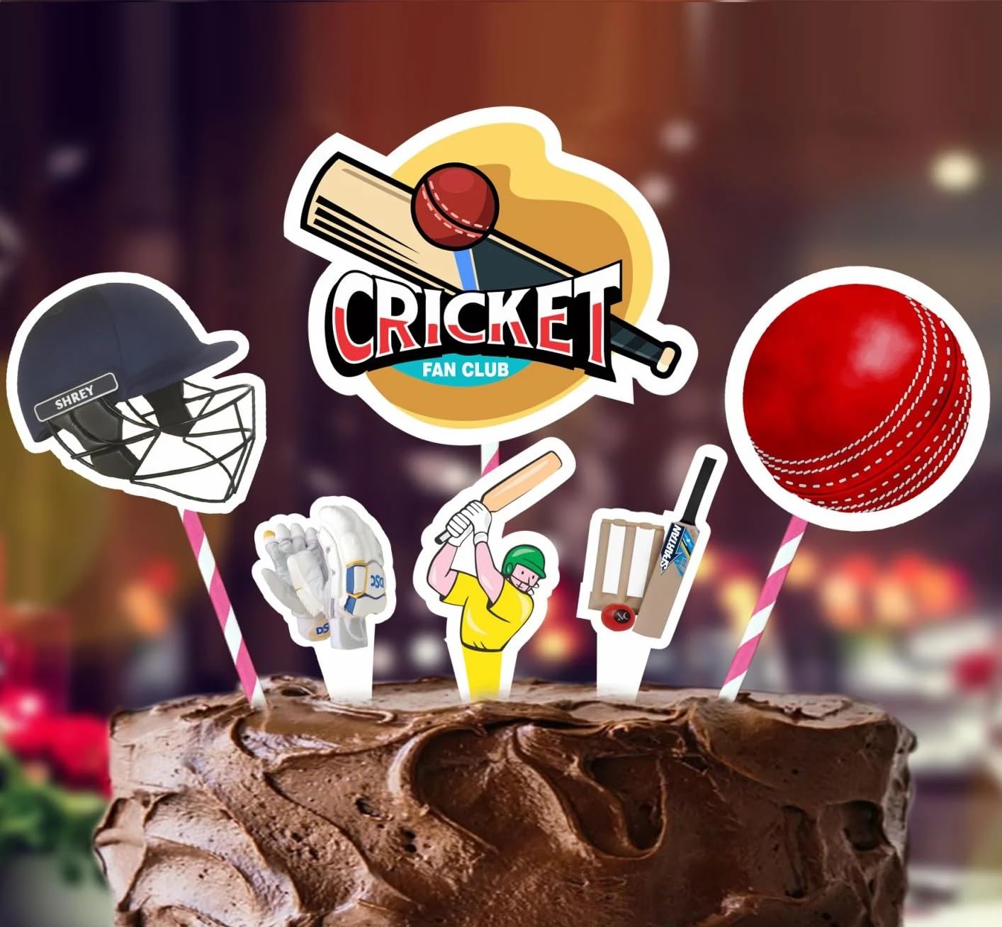 TOYXE Cricket Theme Cake Topper Pack of 7 Pcs : Amazon.in: Toys & Games