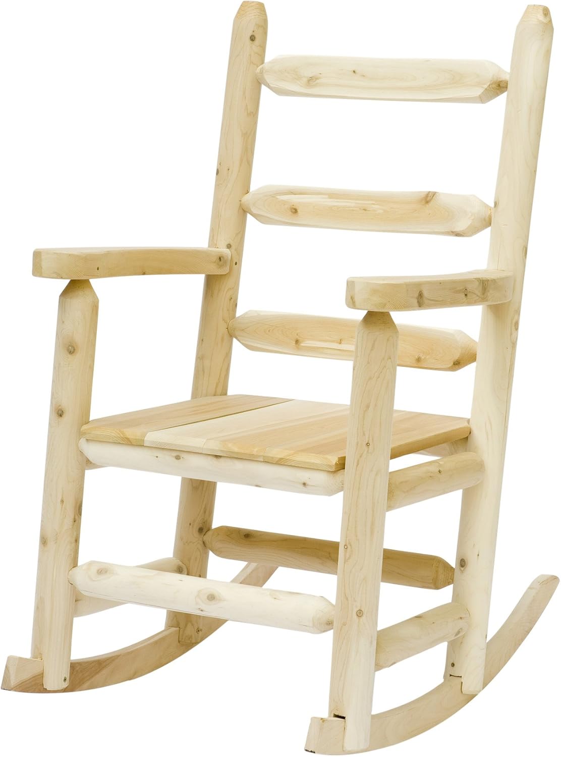 Amazon.com : Cedarlooks 010005L Log Ladderback Rocking Chair ...