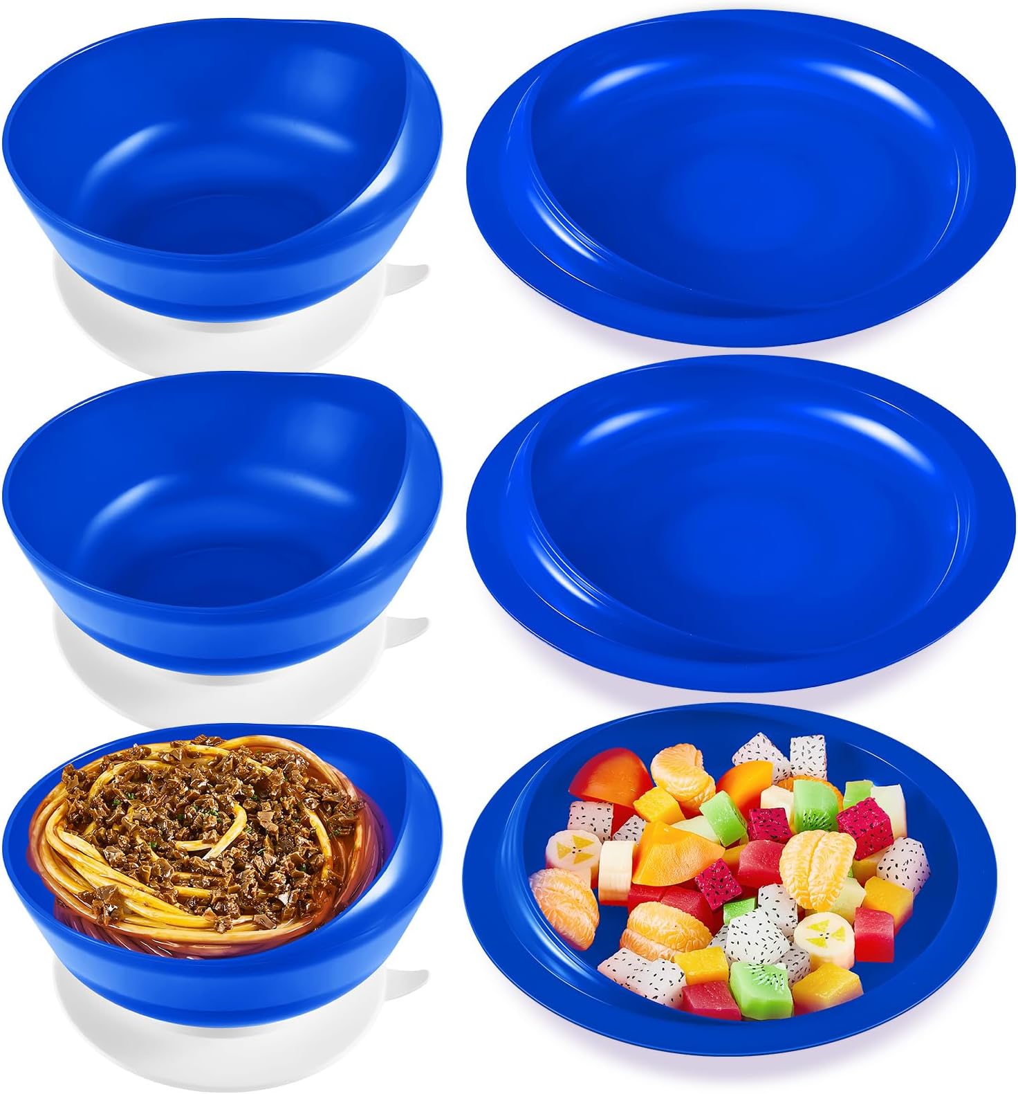 Amazon.com: Hushee Spill Proof Scoop Bowl and Plate Set with Suction ...