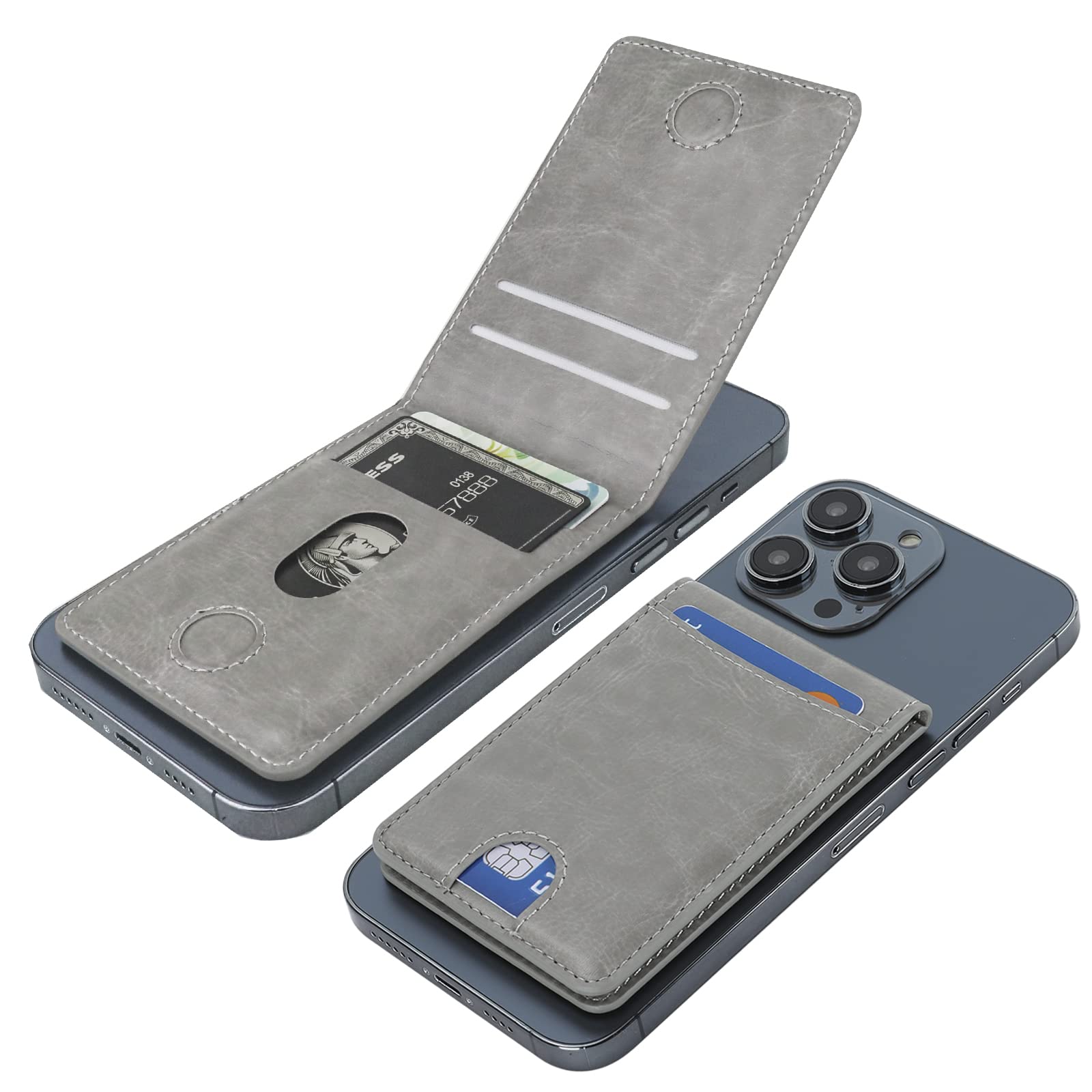 Amazon.com: KIHUWEY for MagSafe Wallet Card Holder with Magnetic, Mag ...